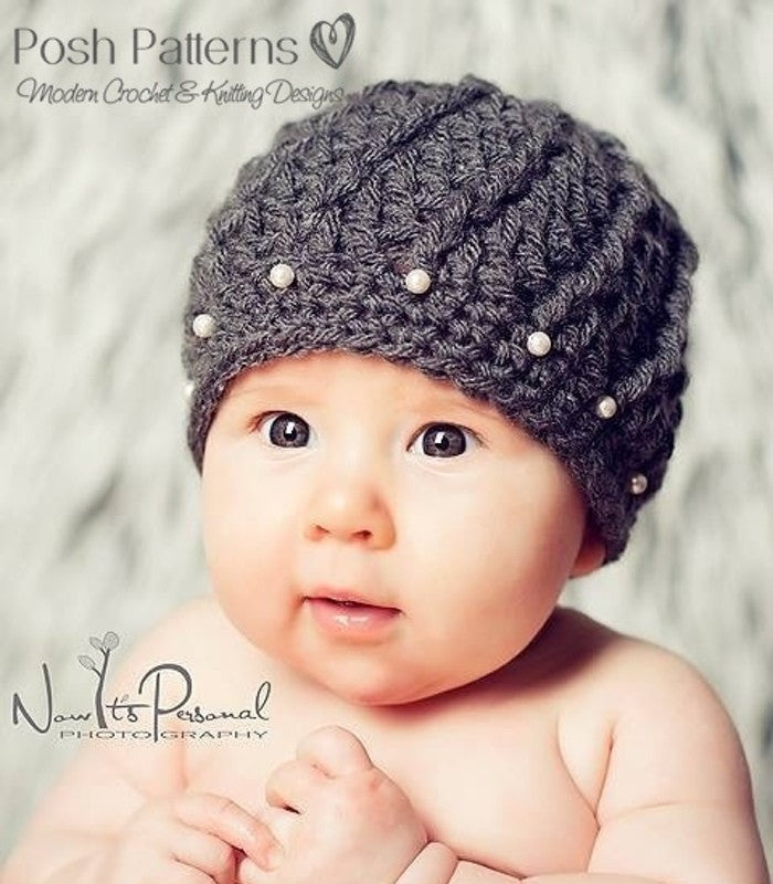 Crochet PATTERN - Spiral Shell Crochet Hat Pattern – Posh Patterns