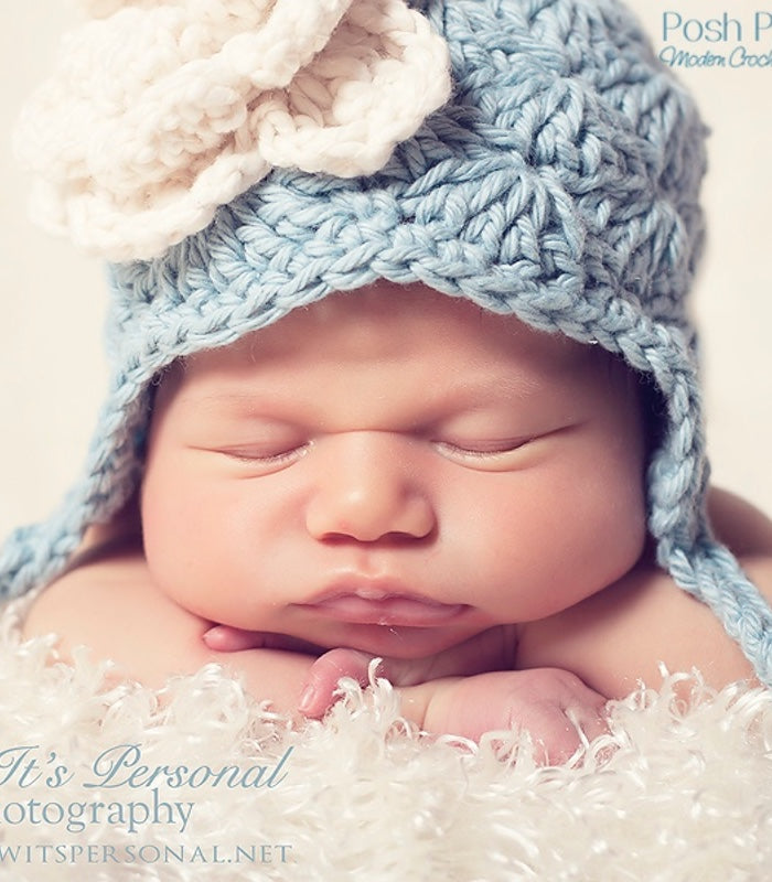 Crochet PATTERN - Shell Stitch Earflap Hat Pattern – Posh Patterns