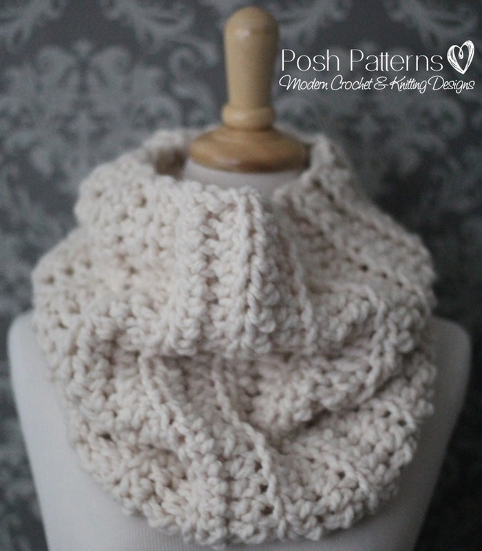 Crochet Cowl Pattern - Outlander Cowl Crochet Pattern – Posh Patterns