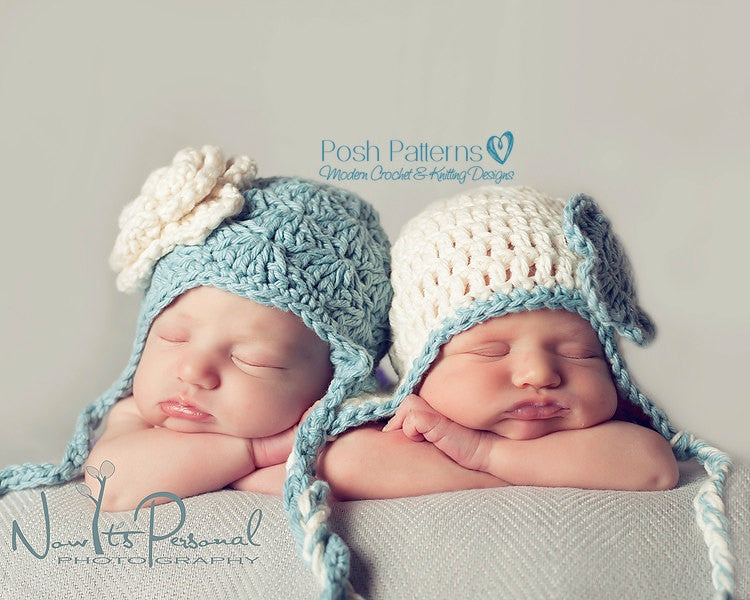 Crochet PATTERN - Shell Stitch Earflap Hat Pattern – Posh Patterns